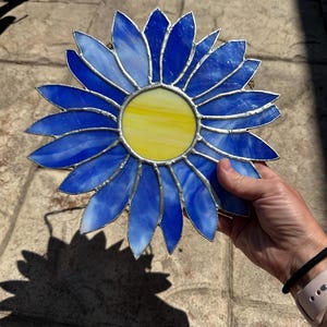 Stained Glass Sunflower - Etsy