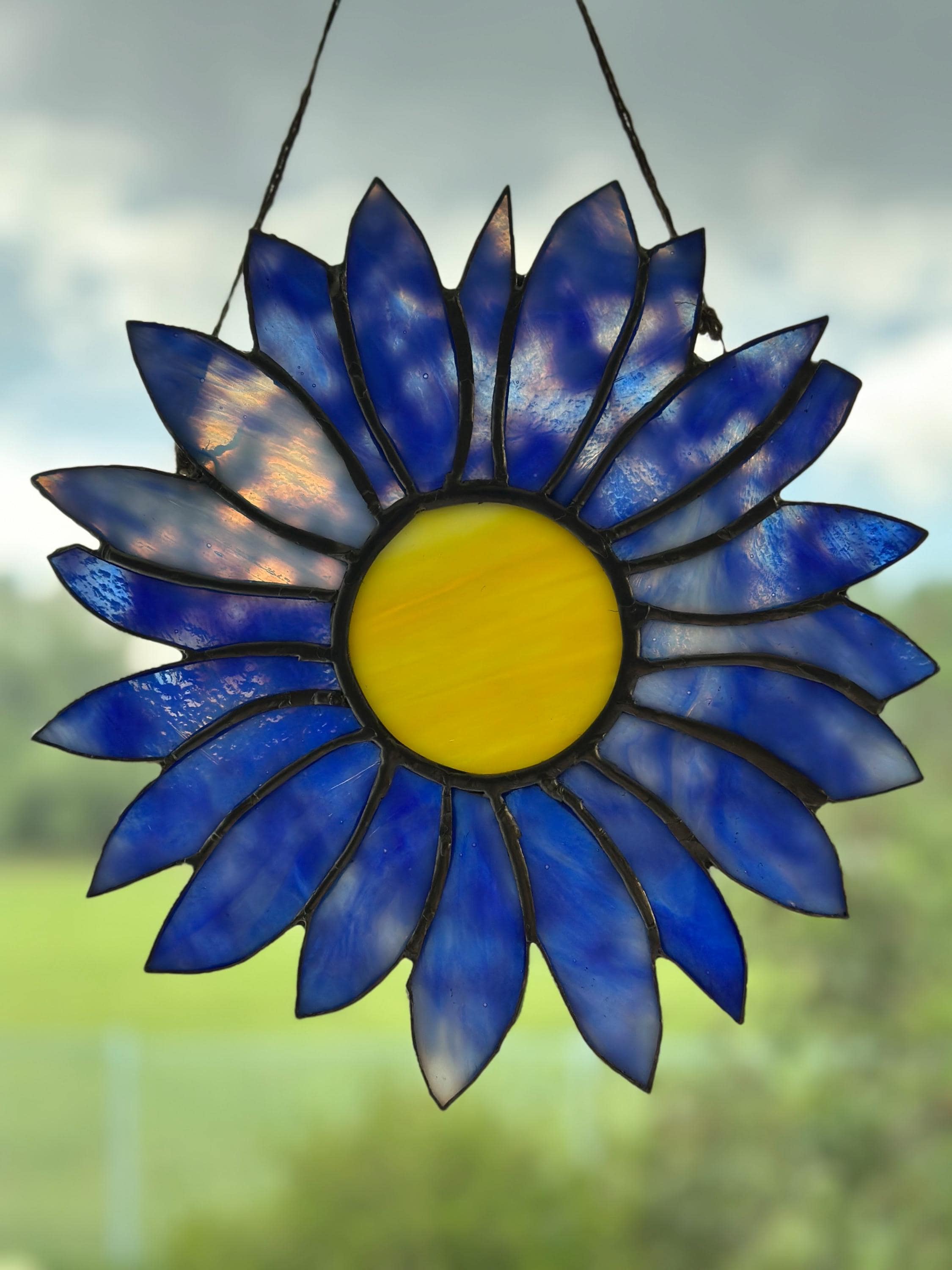 Stained Glass Sunflower - Etsy