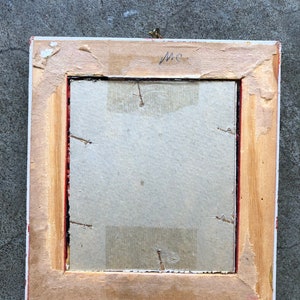 60s 70s Small Retro Wood Gold Gilt Finish Picture Photo Frame 5x6 4x5 ...