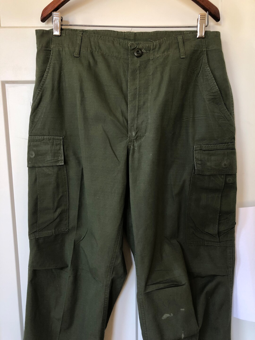 1969 Late Vietnam War Era Army Olive Green Rip Stop Cotton - Etsy