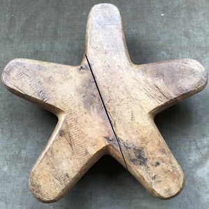 Antique 1920s Handmade Carved Wooden Starfish Seastar Wood Paper Mache ...
