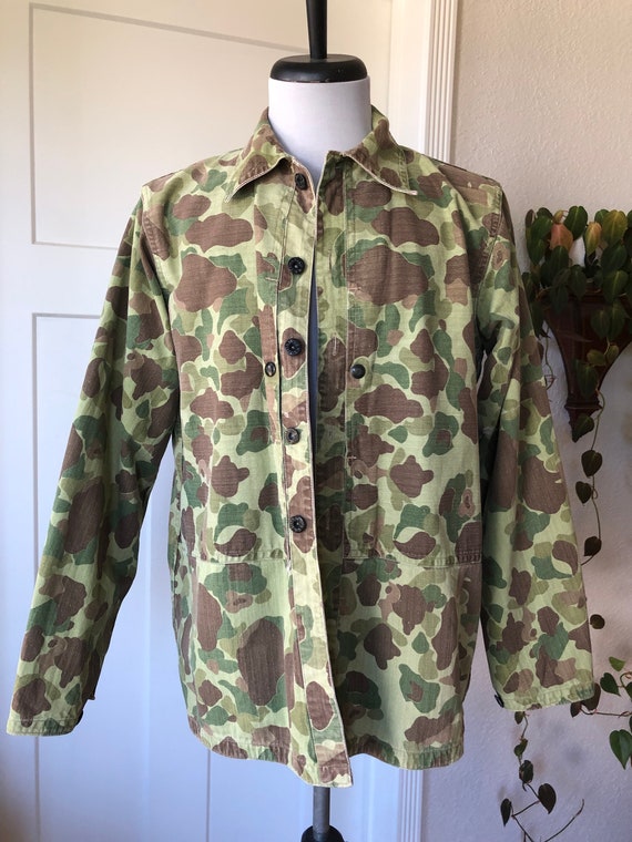 1940s WWII P-44 Frogskin Camo Green Camel Reversible … - Gem