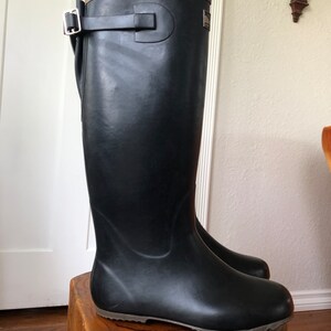 RARE Japanese Daiichi Gomu Soft Black Rubber Packable Foldable Tall ...