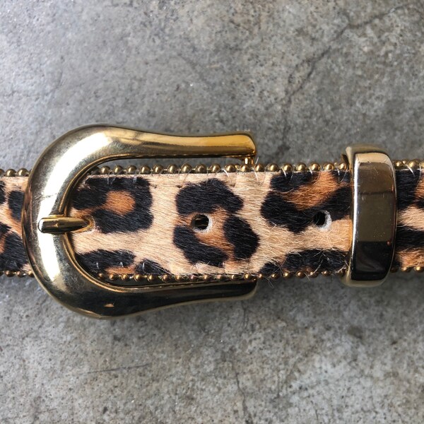Leopard Print Belt - Etsy