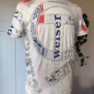 Authentic TELFAR Budweiser Customer Patchwork Sewn Tee T-shirt Unisex ...