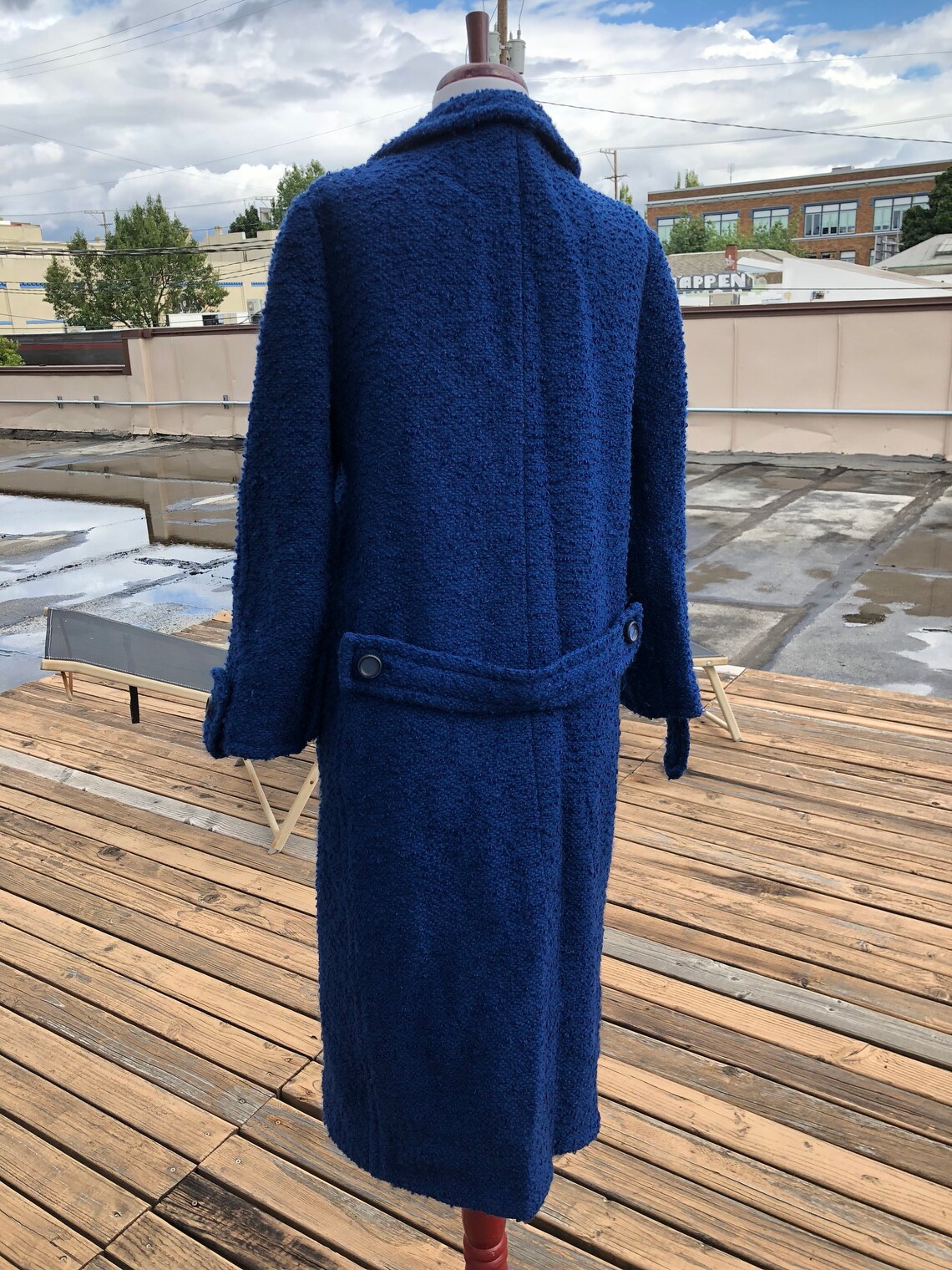 Vtg Deep Marine Blue Tweed Mohair Wool Boucle Nubby Texture - Etsy