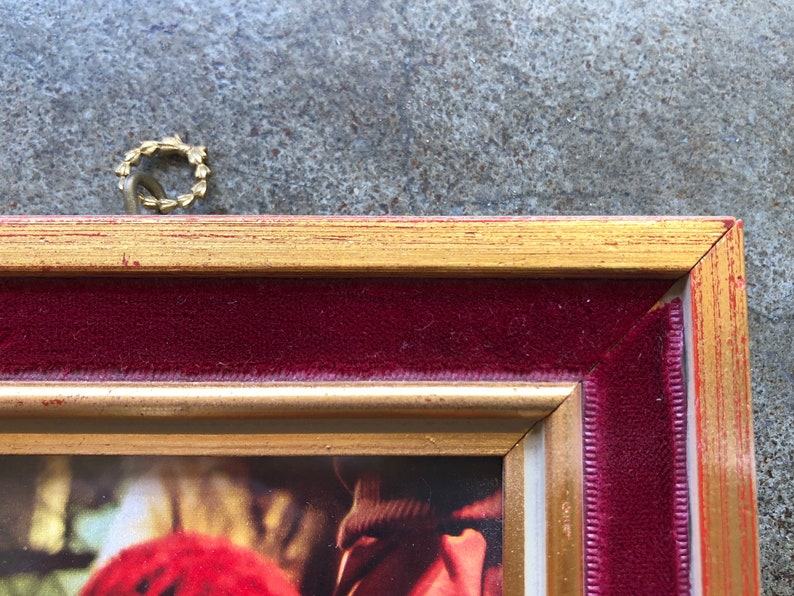 60s 70s Small Retro Wood Gold Gilt Finish Picture Photo Frame | Etsy