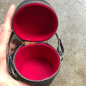 1950s 60s Antique Leather Lidded Round Tube Box Camera - Etsy