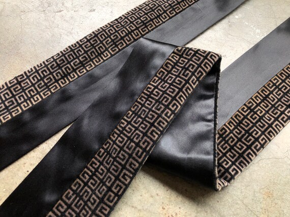 70s 80s Givenchy G Logo Geometric Print Long Skinny N… - Gem