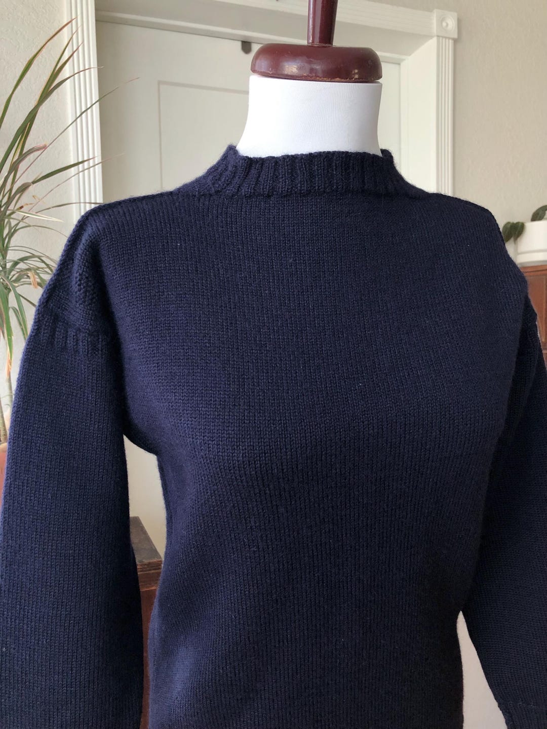 Le Tricoteur Traditional Guernsey Pure Wool Pullover Sweater Size XXS ...