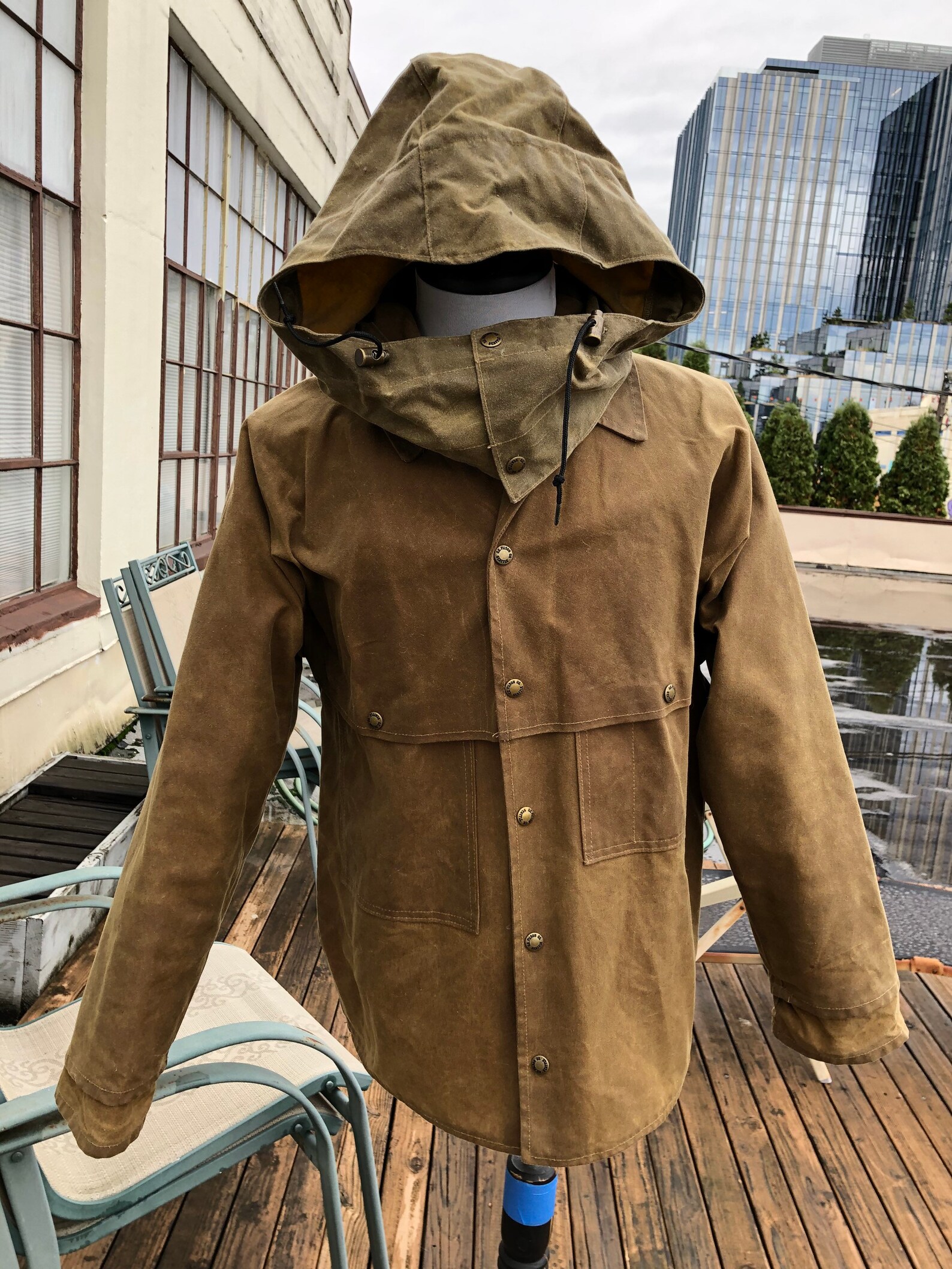 Genuine CC Filson Work Jacket Paraffin Waxed Olive Green | Etsy