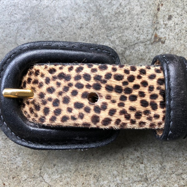 Leopard Print Belt - Etsy