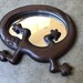 Strange Ouroboros Gecko Lizard Framed Wall Hanging Mirror Wood - Etsy