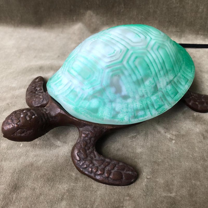 Tiffanys Style Turtle Lamp - Etsy