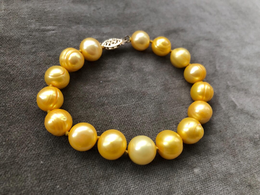 Genuine Pearl Beaded Bracelet Vintage 1990s 90s Cultured Ocean Pearls ...