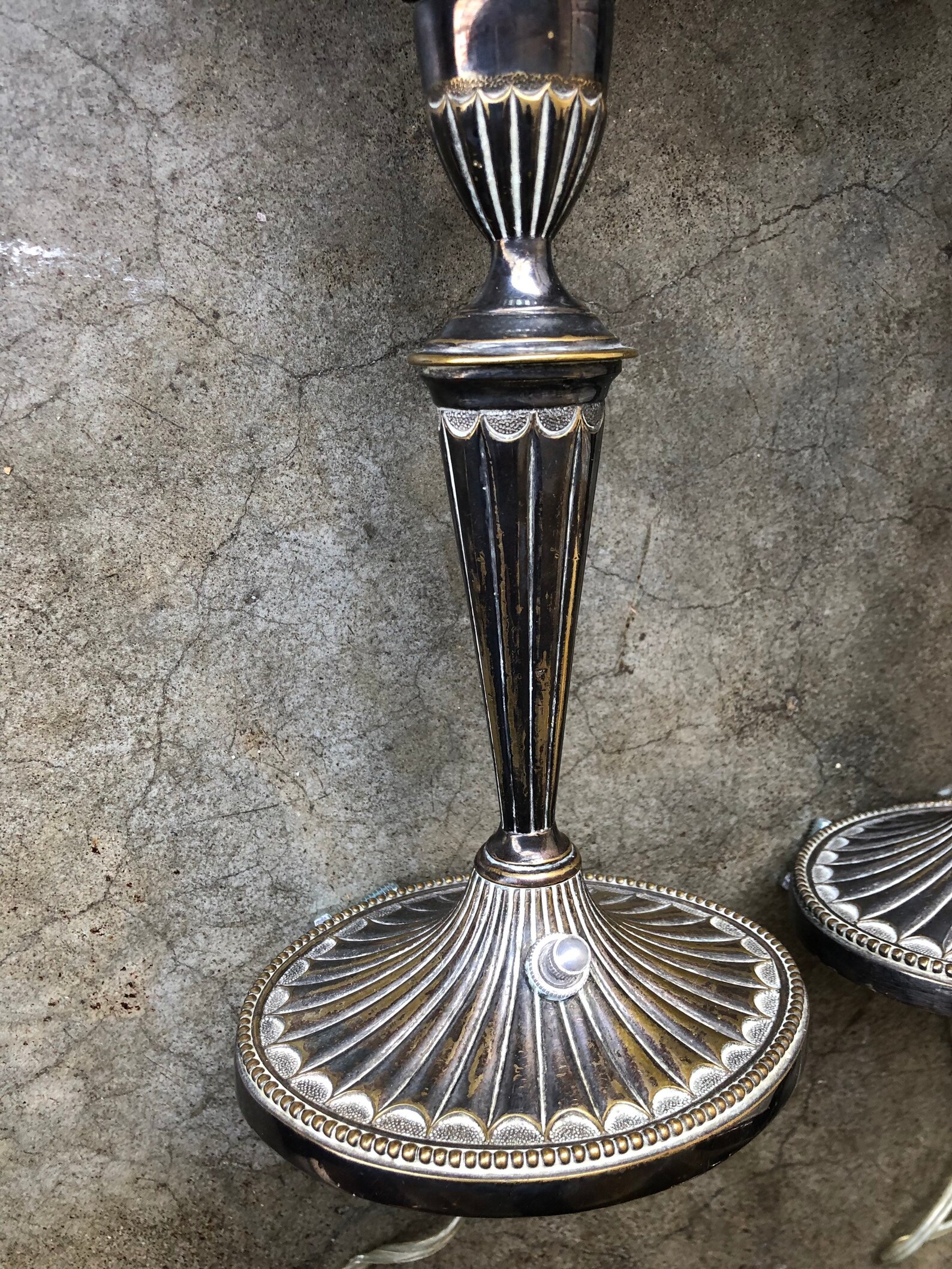 Antique 1930s 1940s Solid Brass Art Deco Pair Set of 2 Small - Etsy