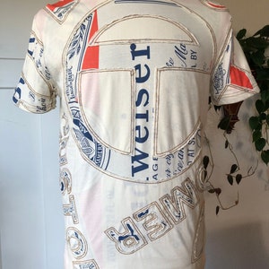 Authentic TELFAR Budweiser Customer Patchwork Sewn Tee T-shirt Unisex ...