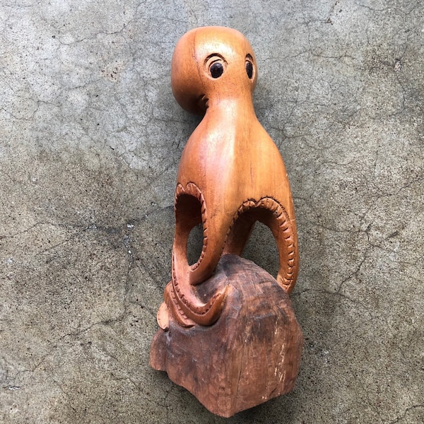 Wooden Octopus - Etsy