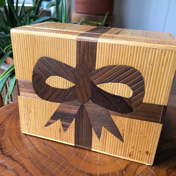 Ribbon Wood Box - Etsy