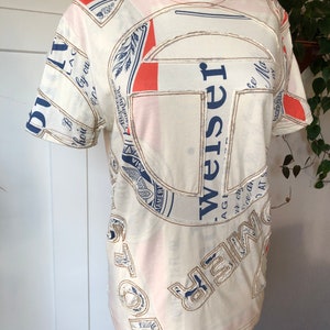 Authentic TELFAR Budweiser Customer Patchwork Sewn Tee T-shirt Unisex ...