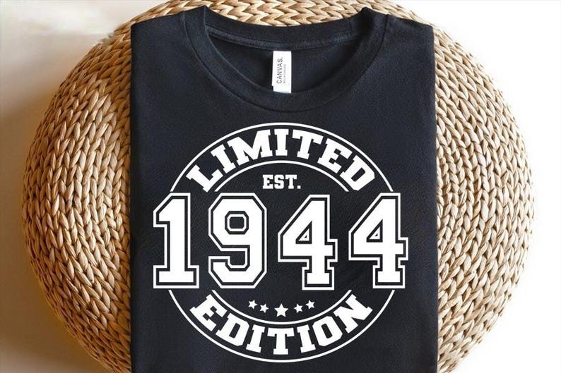 Vintage 1944 Svg Png Limited Edition, Man 81st Birthday Svg Png, Woman ...