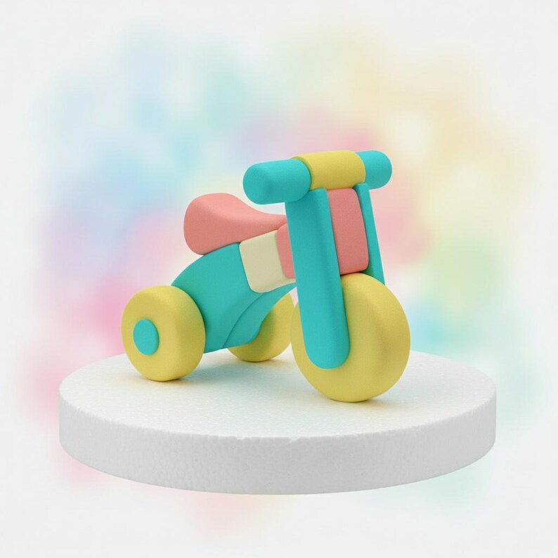 Custom Cake Topper Tricycle - Kids Birthday Decoration - Etsy