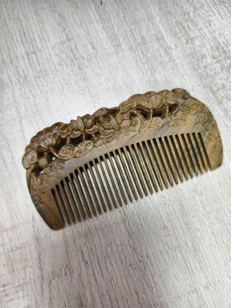 Handmade Agarwood Comb, Natural Wood Hair Comb, Mother's Gift ...