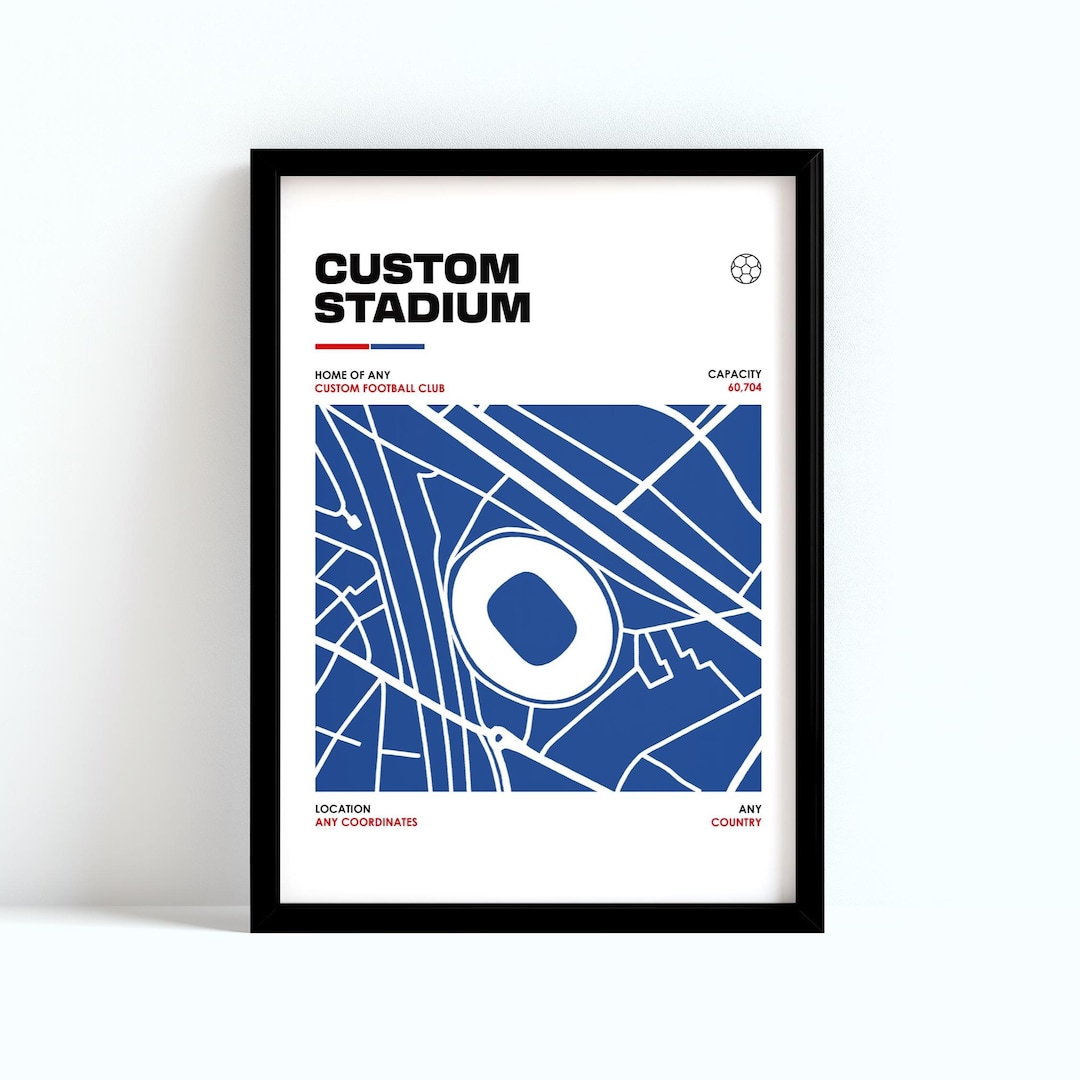 Custom Stadium & Team Poster | Custom Stadium Wall Art | Minimalist ...