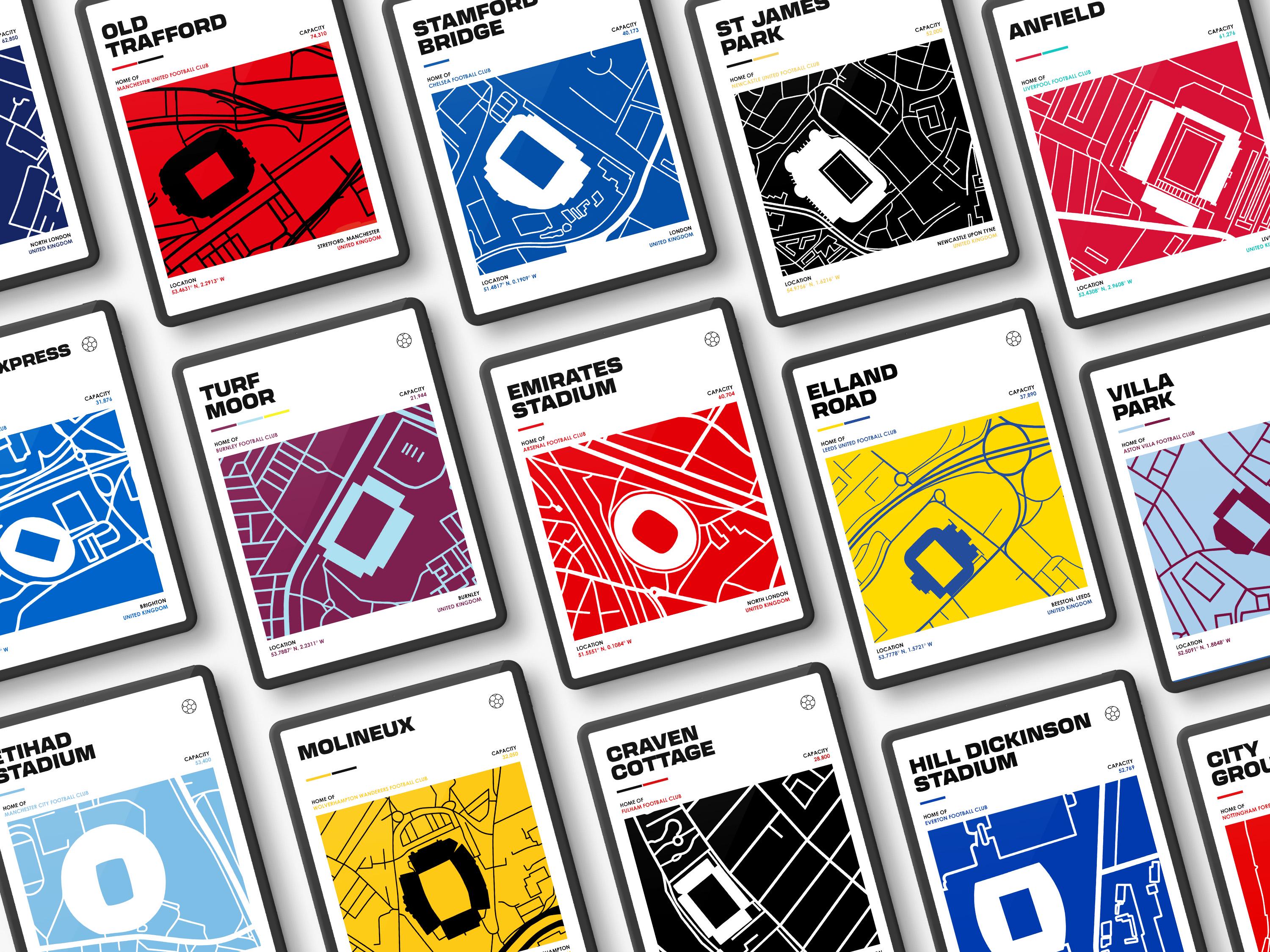 Hill Dickinson Stadium Poster | Everton Wall Art | Minimalist Football ...