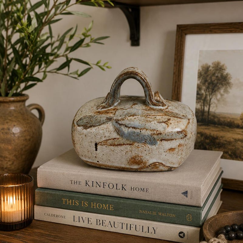 Vintage Studio Pottery Box - Etsy