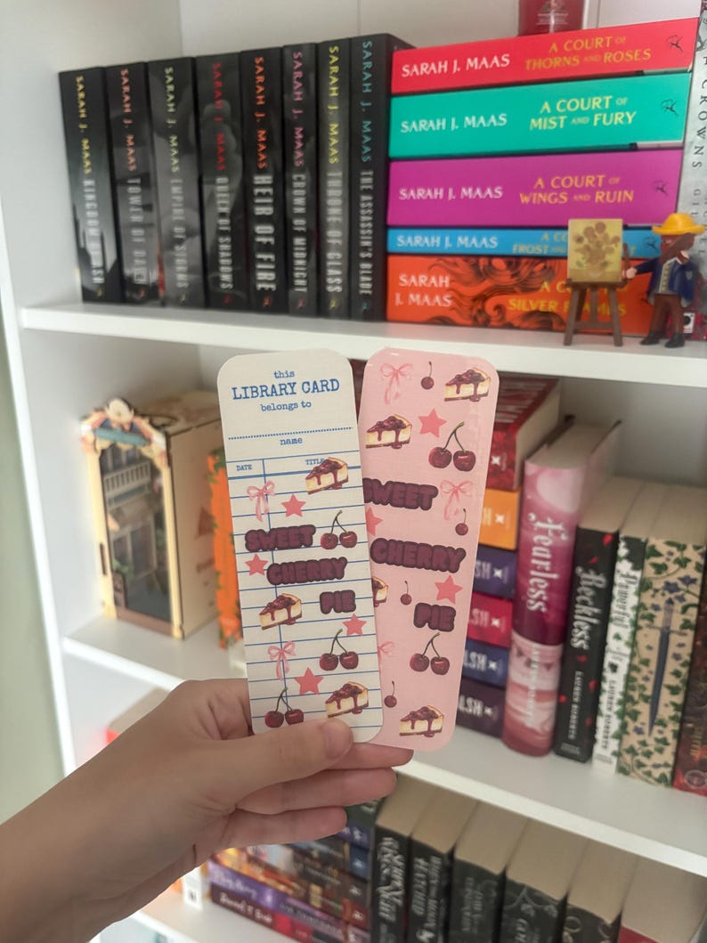 Sweet Cherry Pie Bookmark | Book Lover Accessory | Reader Gift | off ...