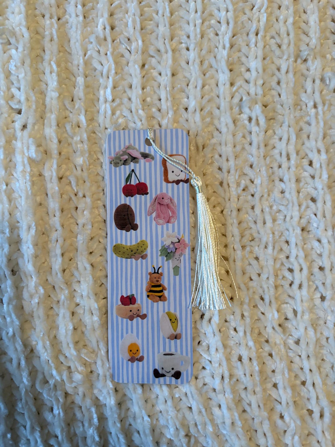 Blue Striped Jellycat Bookmark: Stocking Filler - Etsy