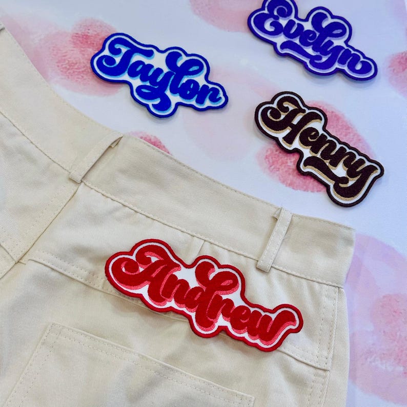Embroidered Patch for Uniforms, Personalized Iron on Name Patch - Etsy