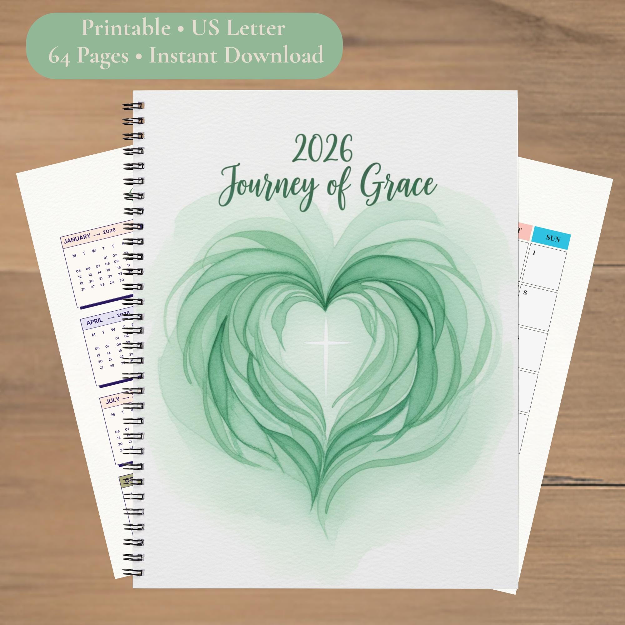 2026 Christian Planner Printable | Journey of Grace, Bible Study (PDF ...