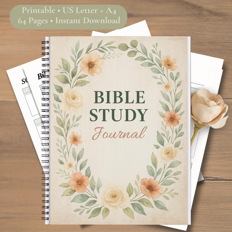 Printable Bible Study Journal • Scripture Tracker, Devotional Worksheets (PDF Download) - Etsy