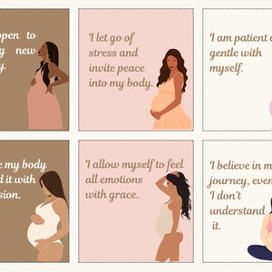 Affirmation Cards for Getting Pregnant, Printable Card Deck for Future ...