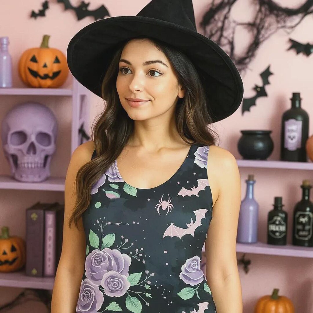 Whimsigoth Pastel Rose Tank Top: Soft Goth Floral Tee - Etsy