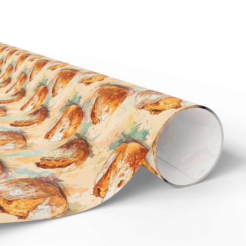 Sourdough Bread Wrapping Paper Rustic Gift Wrap for Bakers and Bread ...