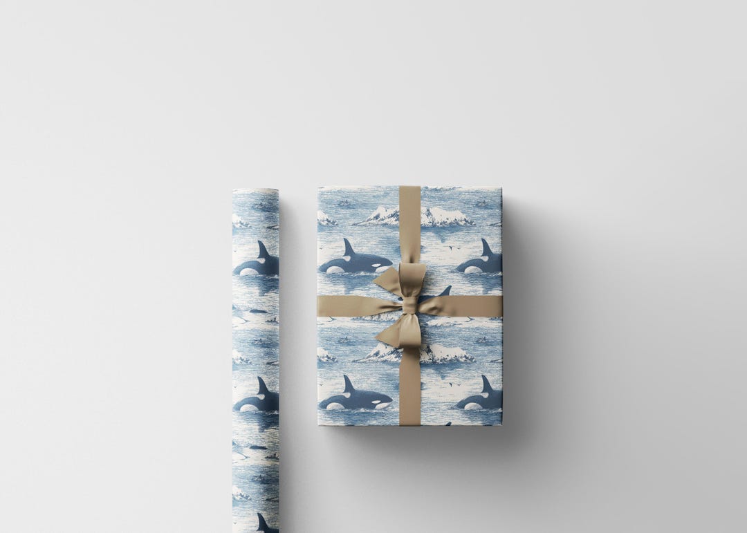 Marine Wrapping Paper for Marine Animal Experts With Fish Coral and ...
