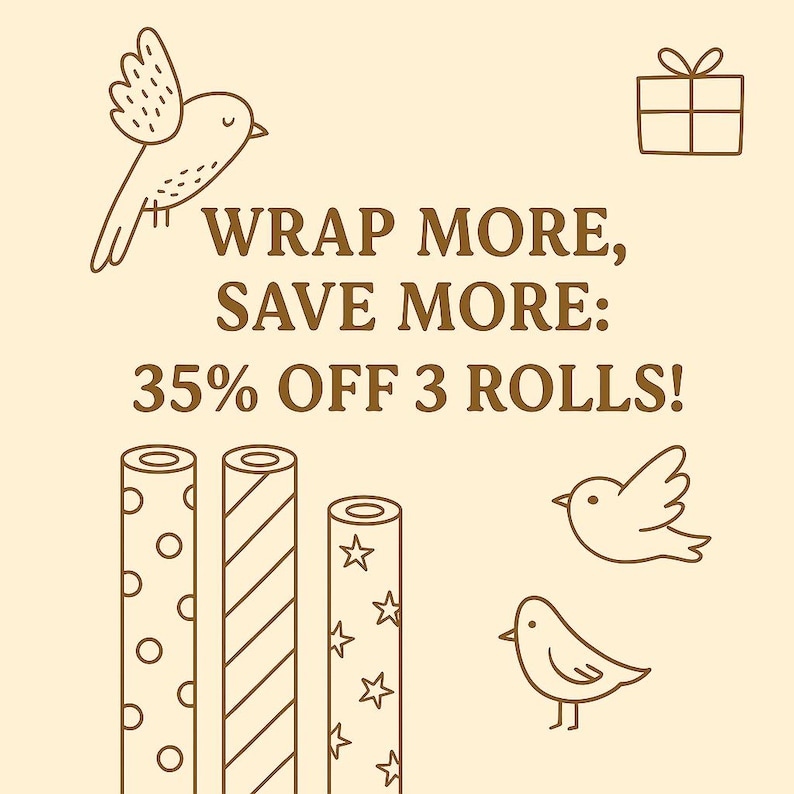 Cute Monsters Wrapping Paper Birthday Gift Wrap Kawaii Party Wrap ...
