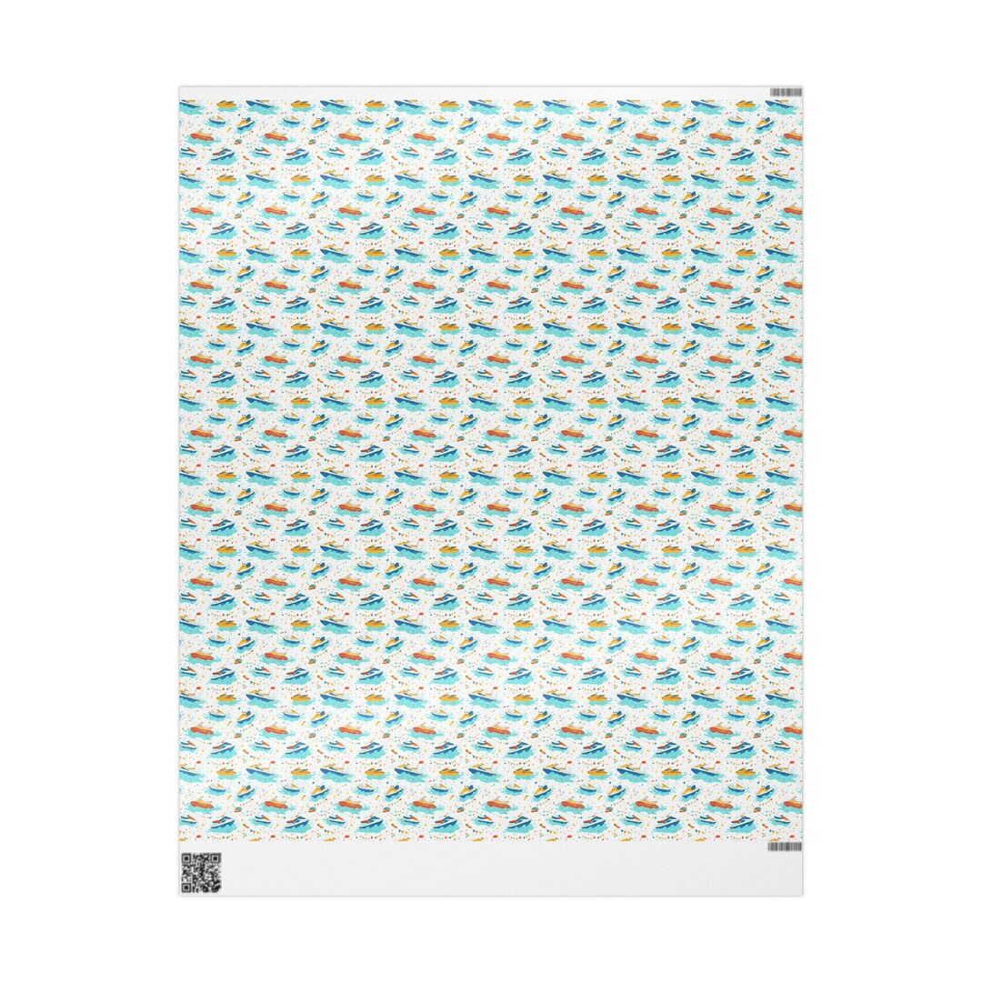 Jet Ski Wrapping Paper for Water Sports Fans Gift Wrap for Men Birthday ...
