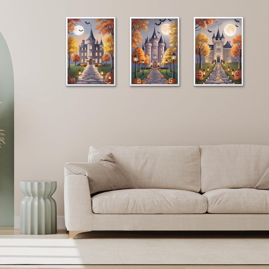 Halloween Printable Poster Bundle: Spooky Gothic Home Decor (digital ...