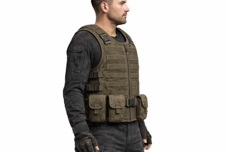 Handmade Tactical Combat Vest Military Style Armor Vest Tactical
