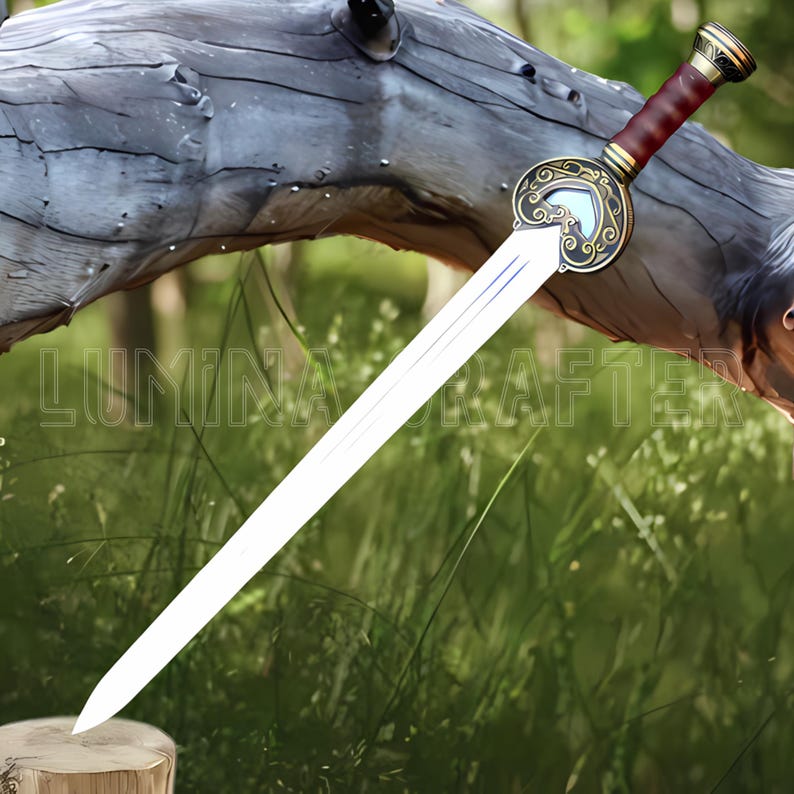 Handmade Fantasy Royal Sword: Cosplay Medieval Replica With Sheath - Etsy