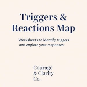 Triggers & Reactions Worksheet | Printable Emotional Regulation Tool ...