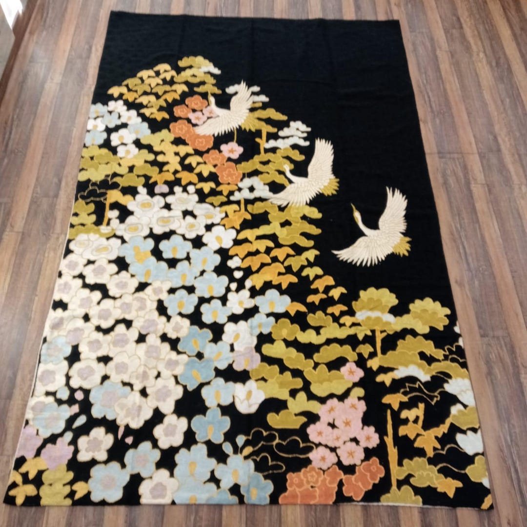 Kashmiri Rugs | Wendy Design, Chain Stitch, Wool & Silk Handmade ...