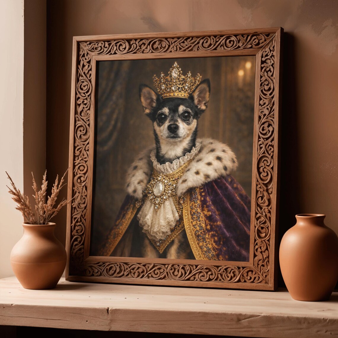 Choose Your Royal Pet Portrait , Custom Dog & Cat Renaissance Art From ...