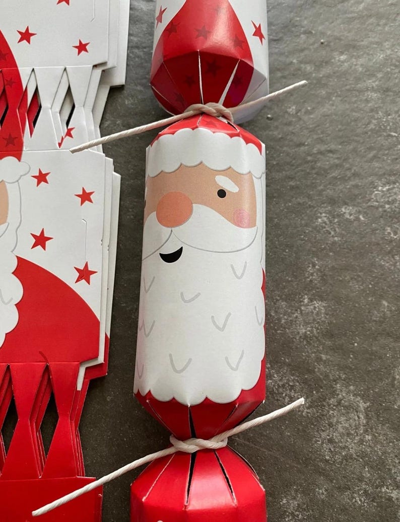 Make Your Own Christmas Crackers Kit Snowman and Santa Design 6 ...