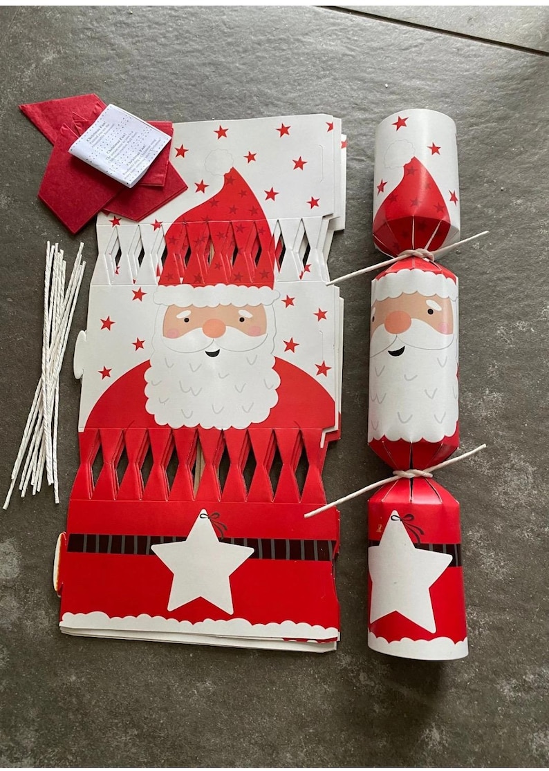 Make Your Own Christmas Crackers Kit Snowman and Santa Design 6 ...
