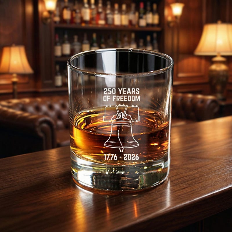 America 250 Whiskey Glass - Etsy